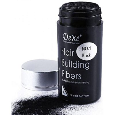 Dexe Hair Building Fibers - Black (22g) - Headgame Barbergear
