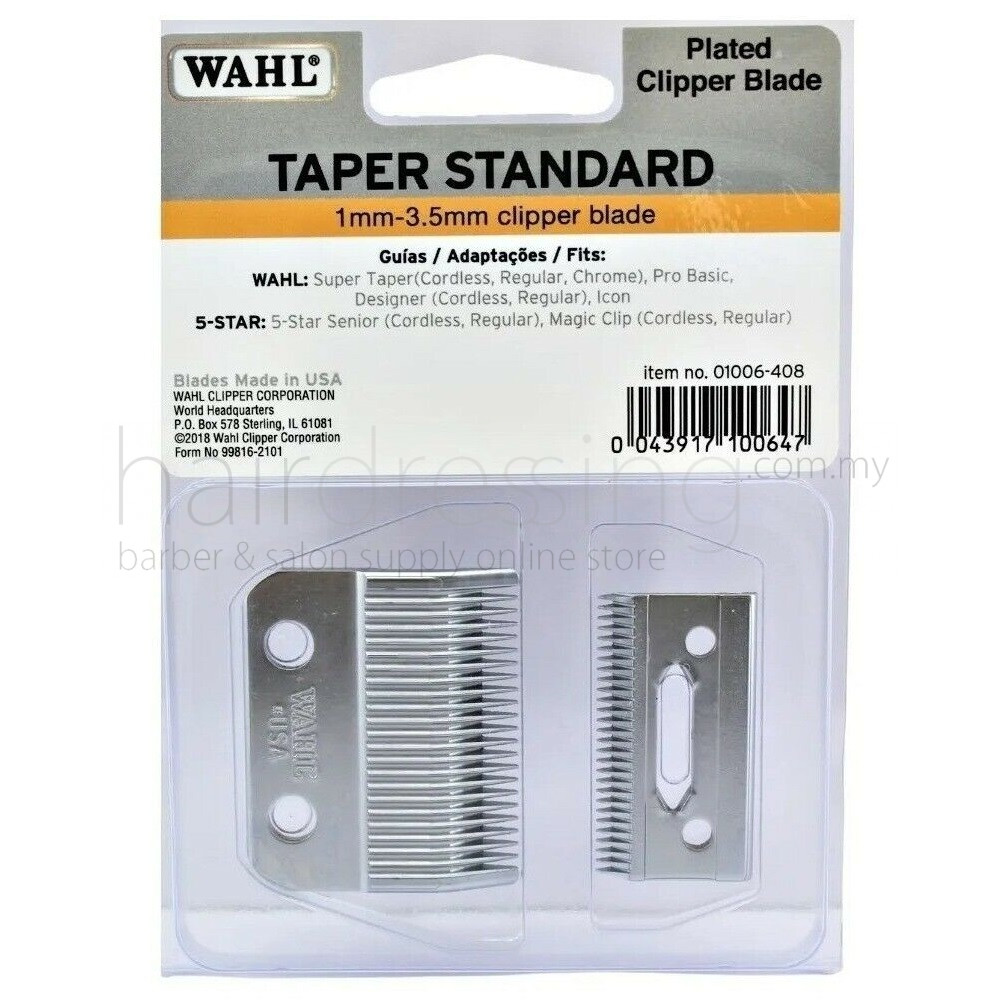 Taper Blades For Clippers 2-Piece Wahl Magic Clip Taper Blades - 2 Hole ...