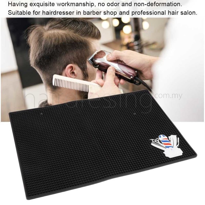 BarberTop Magnetic Rubber Station Mat - Headgame x Hairdressing