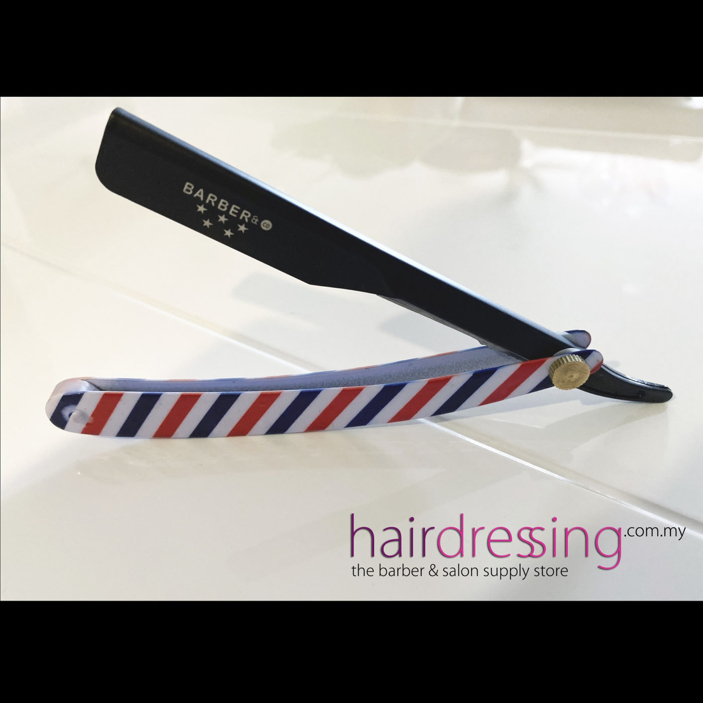 Barber & Co. 5-Star Shaving Razor (Barber Pole Design) - Headgame ...