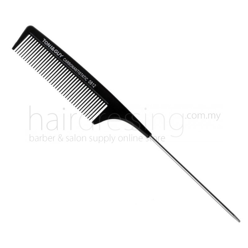 Toni & Guy Carbon Antistatic Metal-Tail Comb (0812) - Headgame Barbergear