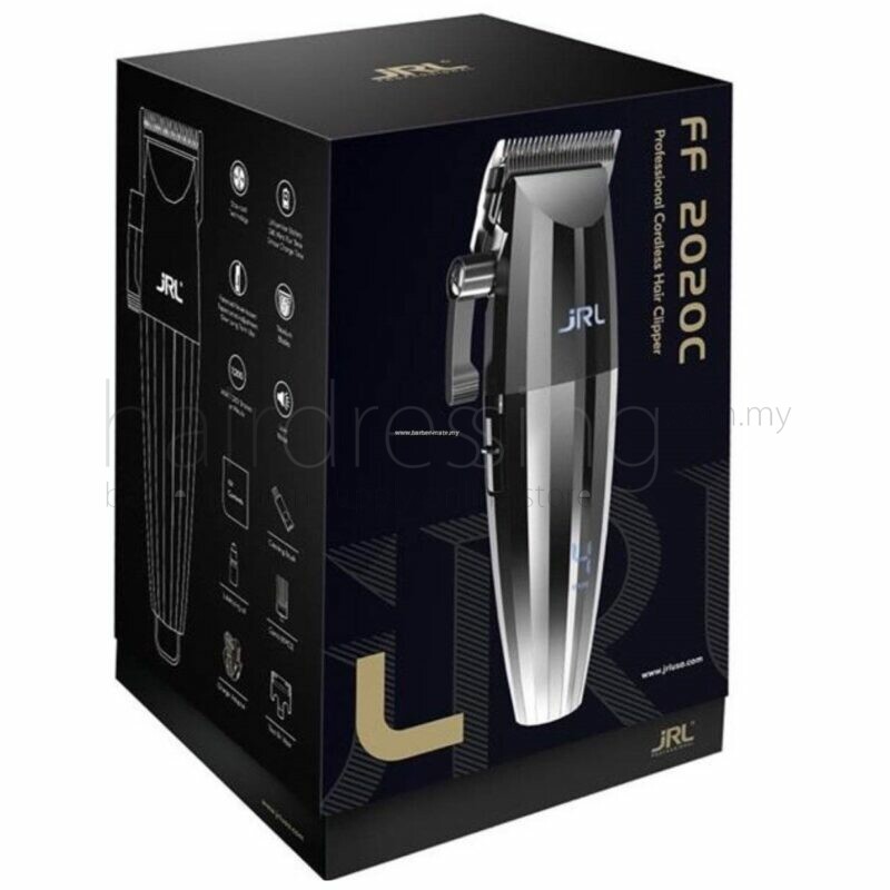 JRL Pro Cordless Adjustable Clipper FF 2020C (Silver) - Headgame Barbergear