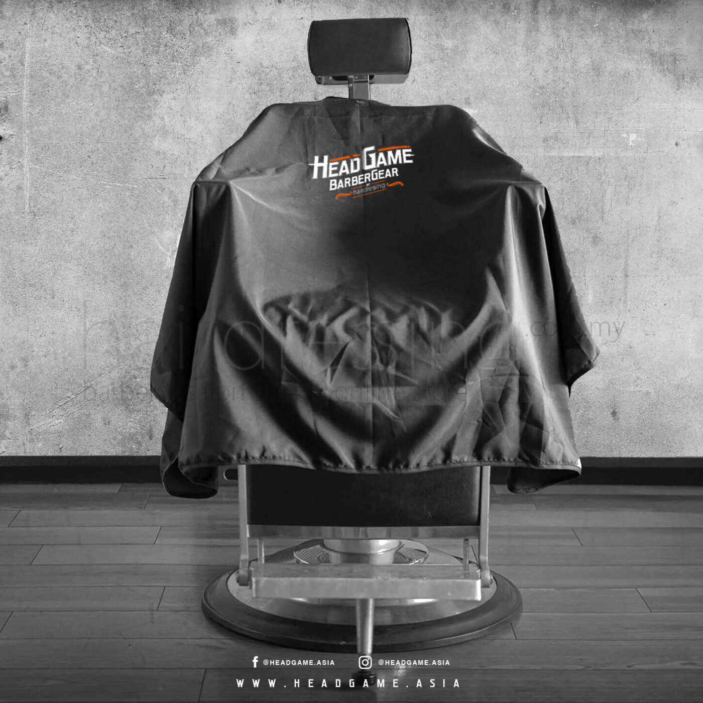 HeadGame BarberGear Barber Cloth Cape #CA14B - Headgame x Hairdressing