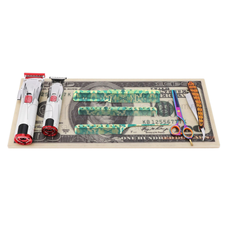 Barber Tools Mat Rubber Station Mat (Dollar Design) - Headgame Barbergear