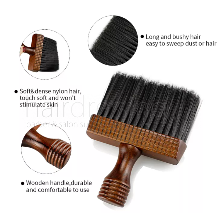 Wooden Barber Neck Duster Brush - Headgame Barbergear