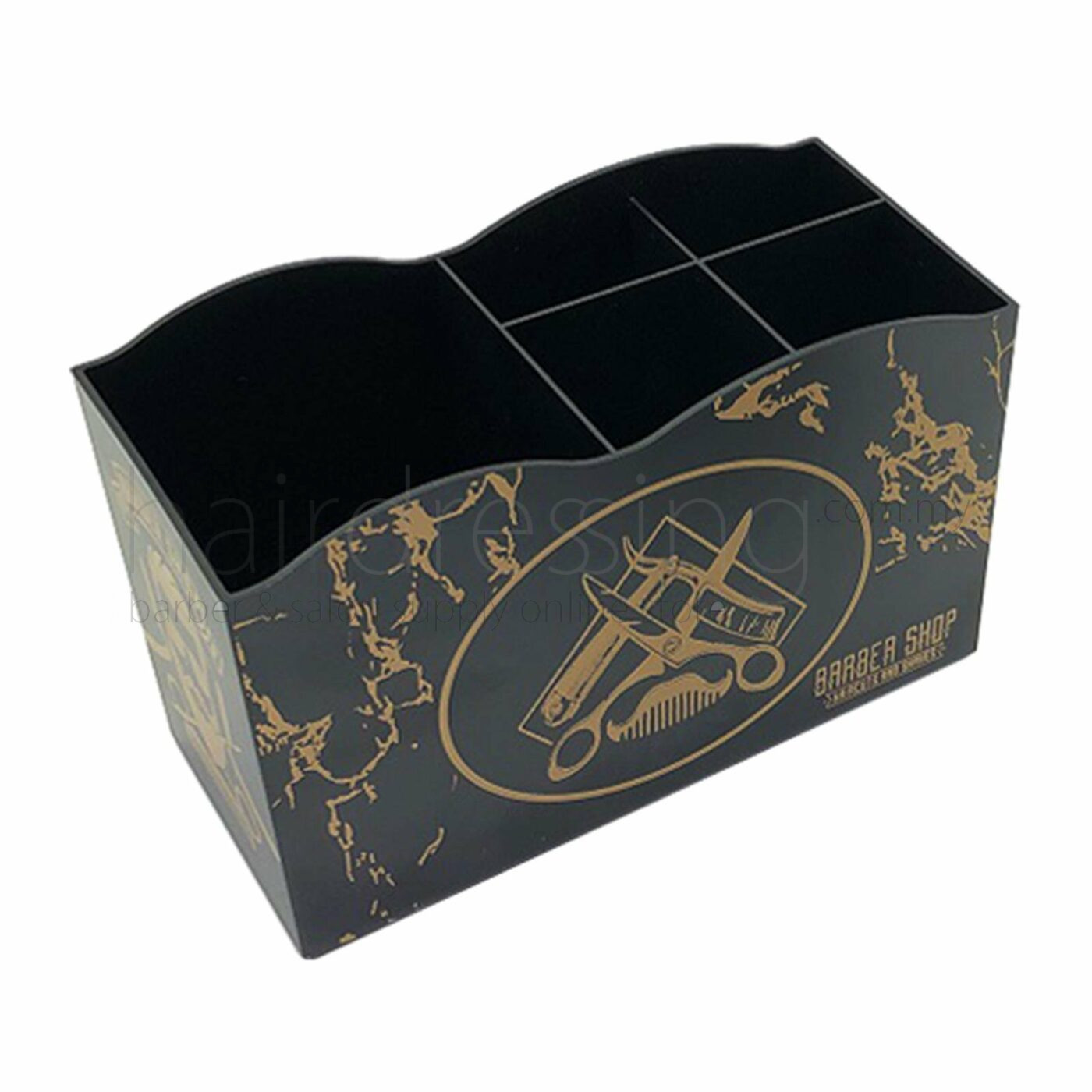 Scissor Holder & Stand ZB405 (Black & Gold) - Headgame Barbergear