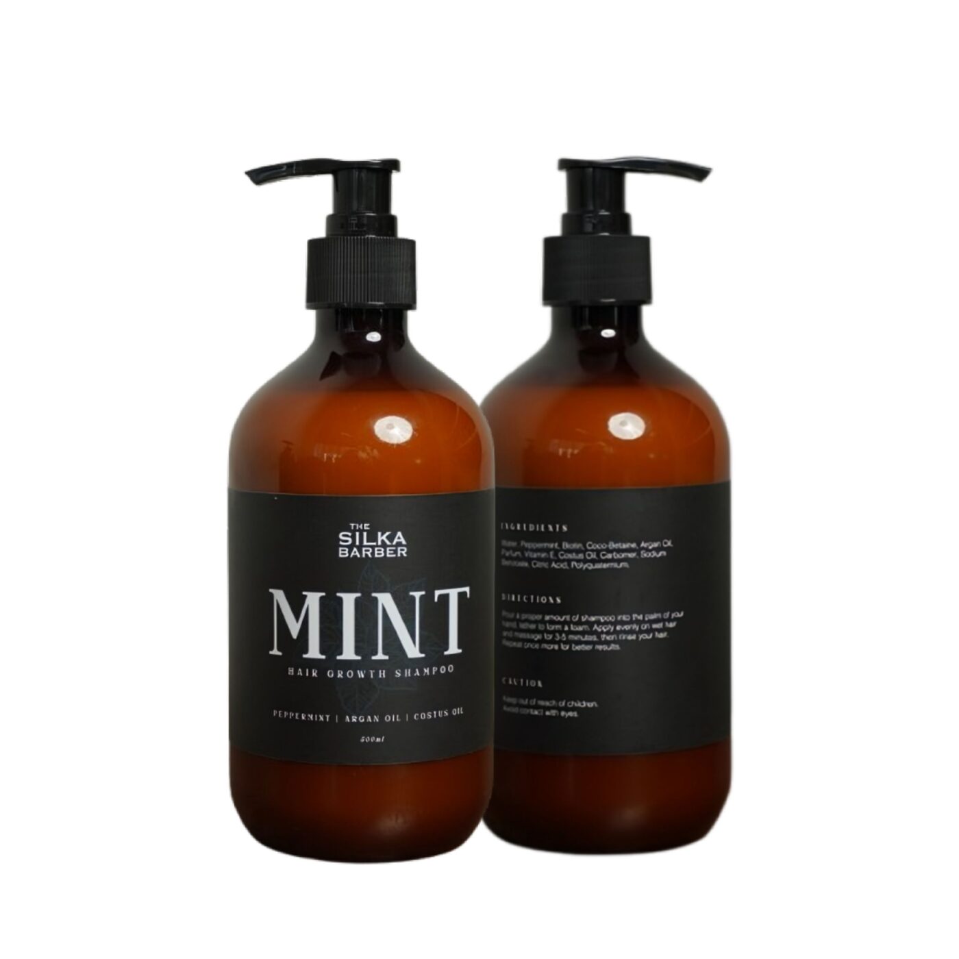 The Silka Barber MINT Hair Growth Shampoo (500ml) - Headgame Barbergear