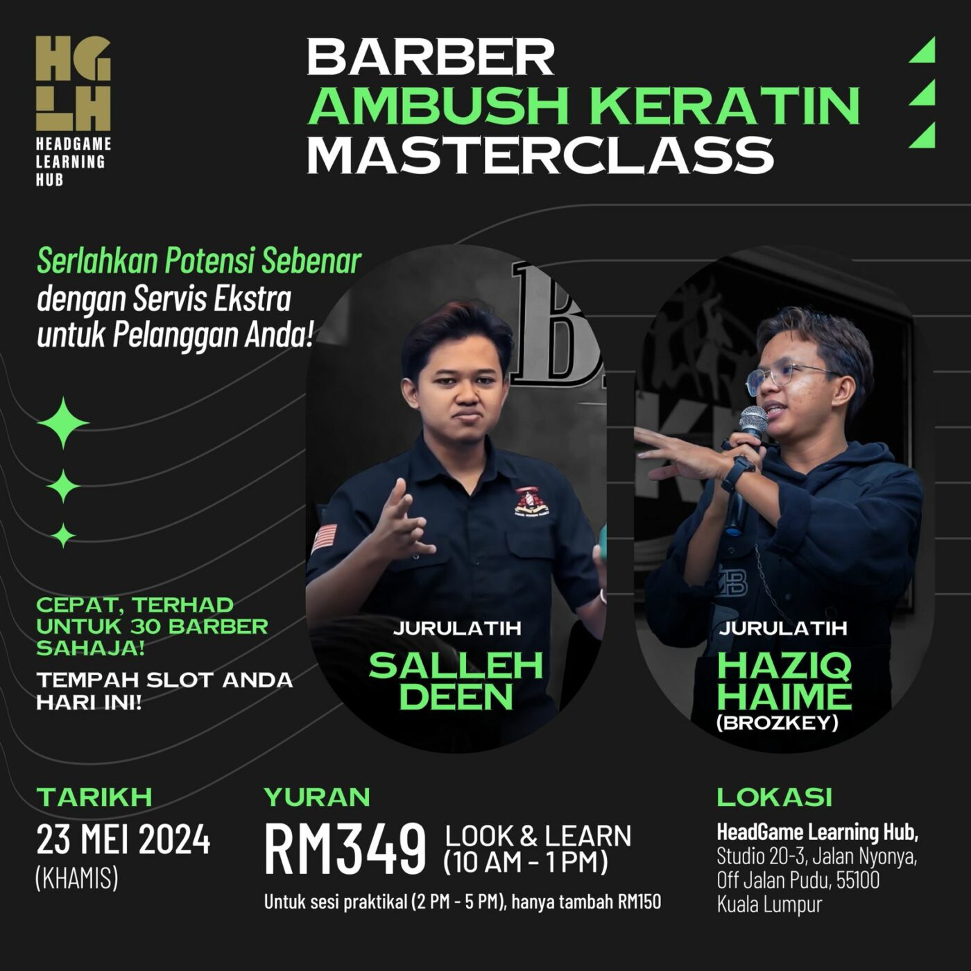 Barber Ambush Keratin Masterclass 23rd May 2024 - Headgame Barbergear