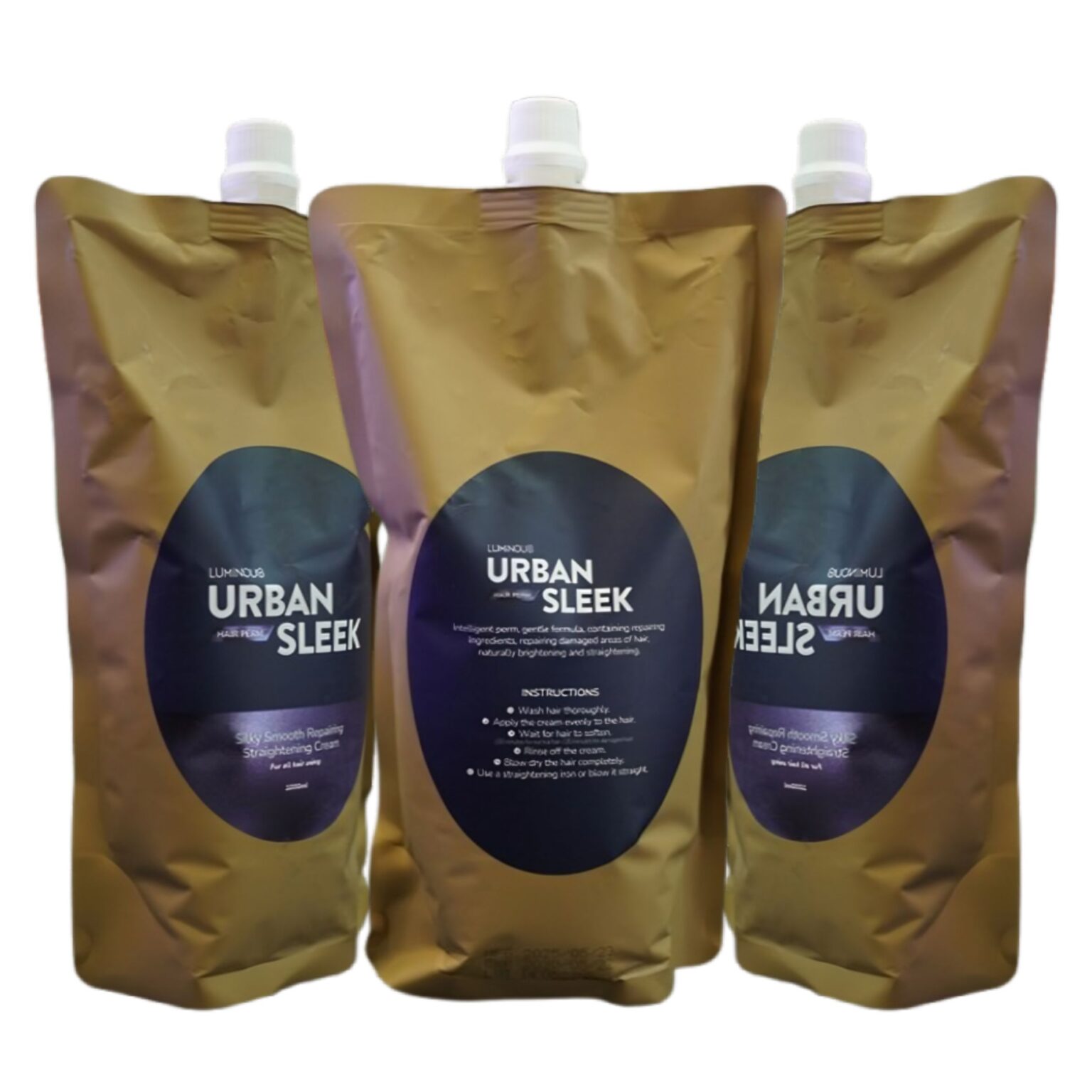 Luminous Urban Sleek Hair Perm Cream 1000ml | Silky Smooth ...